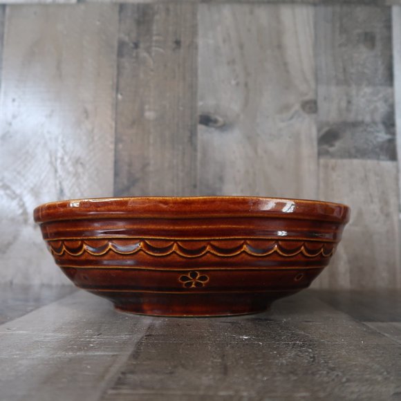 Marcrest | Dining | Marcrest Oven Proof Stonewear Brown Divided Bowl ...